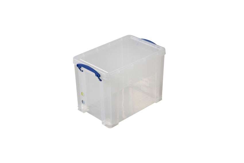 Really Useful Box - Transparent box 19l (a4) stackable on included lid
