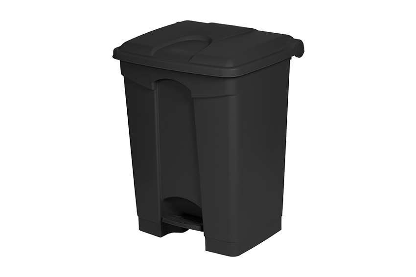 Probbax - Rectangular step-on waste bin 70l - 495x412x673mm