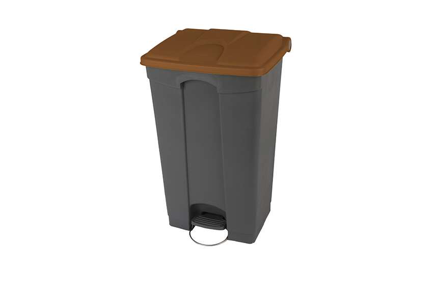 Probbax - Rectangular step-on waste bin 90l